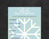 Bridal Word Search - Snowflake Printable Game Cards – Littlehammer Games