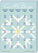 Custom Bingo Set - Snowflake Printable Game Cards – Littlehammer Games