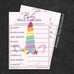 Baby Word Scramble - Unicorn Printable Game Cards – Littlehammer Games