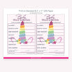 Baby Word Scramble - Unicorn Printable Game Cards – Littlehammer Games