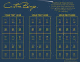 Custom Bingo Set - Celestial Printable Game Cards – Littlehammer Games